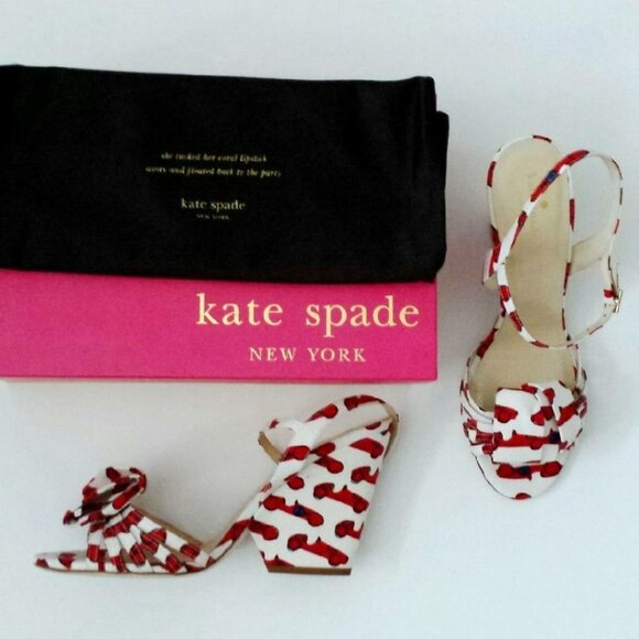 kate spade | Shoes | Kate Spade Ivana Wedge Sandals Red Autobahn Car ...